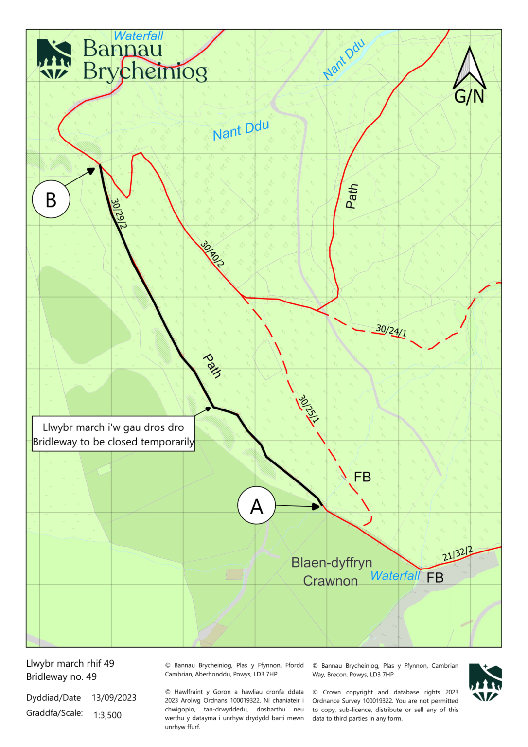 Temporary rights of way closures | Bannau Brycheiniog National Park ...